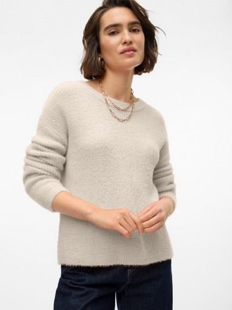 Vero Moda Strickpullover VMPUFF LS O-NECK PULLOVER BOO