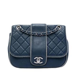 Chanel Pre-owned Gesteppte Lammleder Umh&auml;ngetasche - - Pre-owned - Damen - Blau - ONE SIZE