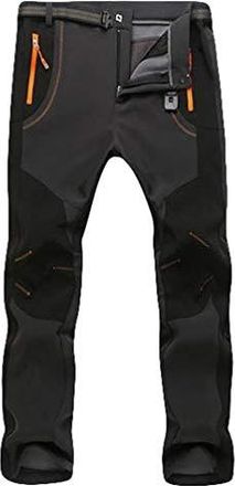 LaoZan Coupe-Vent R&eacute;sistant Softshell Thermique Pantalon Doubl&eacute; en Polaire Synth&eacute;tique Unisex Outdoor Sport Pantalon Imperm&eacute;able Pantalon de Randonn&eacute;e Trekki