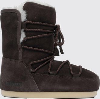 Moon Boot Niedrig geschnittene Schneestiefel EVX aus Veloursleder und Fell