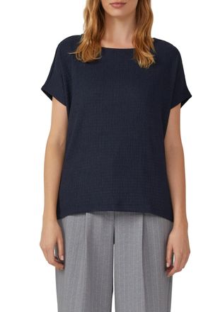 s.Oliver Strukturiertes T-Shirt im Relaxed Fit