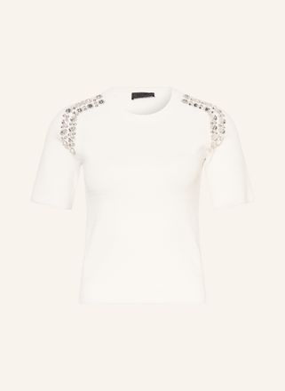 Liu Jo Liu Jo Strickshirt Mit Schmucksteinen weiss