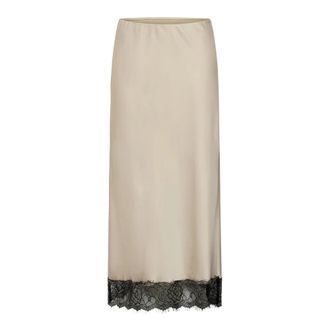 Kaffe Midirock - - Skirts - Damen - Beige - L