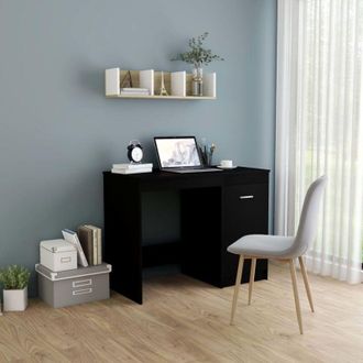 vidaXL Vidaxl - Bureau Noir 100x50x76 cm Agglom&eacute;r&eacute;