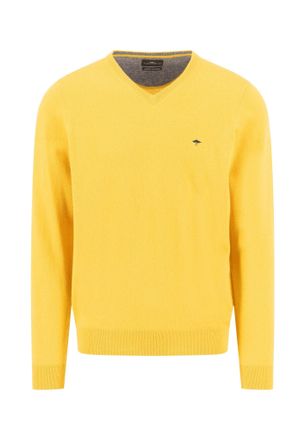 Fynch-Hatton Pullover aus Merino-Kaschmir mit V-Ausschnitt Amber/XL