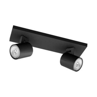 Philips 2-flammiger philips runner metallstrahler gu10 ip20 schwarz - 43531500