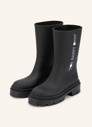 Off-white Gummi-Boots Reboot schwarz