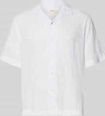 Selected Relaxed Fit Leinenhemd mit Resortkragen Modell KYLIAN