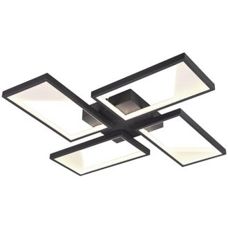 Trio Plafonnier led design salon salle &agrave; manger &eacute;clairage interrupteur variateur de lumi&egrave;re anthracite 623210442