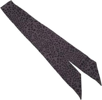 Herm&egrave;s unisex, Pre-owned, Gris, Taille: ONE Size Twilly 86 doccasion