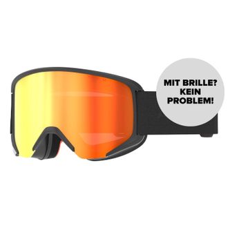 Atomic SAVOR STEREO Skibrille - Black - Klare Sicht & Blendschutz - Hochwertige Verspiegelung - Live Fit Rahmen - Over The Glasses-kompatibel für Brillenträg