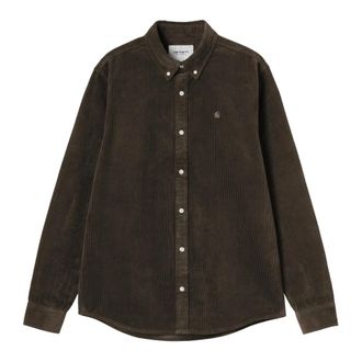Carhartt Work in Progress Madison Cord Shirt - Homme - Chemises - Brun - Taille: M