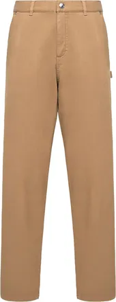 Moncler Moncler Pantalon Cargo En Gabardine De Coton M&eacute;lang&eacute;, Homme, Beige, Taille: 46