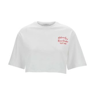 Philosophy di Lorenzo Serafini Logo Print Wei&szlig;es T-Shirt - - Tops - Damen - Wei&szlig; - XS