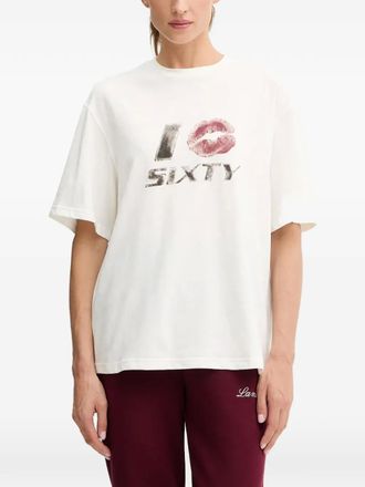 Miss Sixty print-detail T-shirt - Wei&szlig;