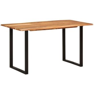 vidaXL Vidaxl - Table de salle &agrave; manger 140x70x76 cm Bois dacacia solide