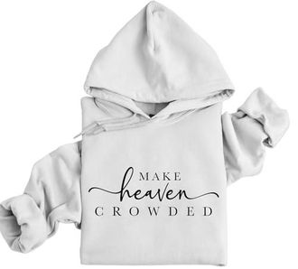 Generic Make Heaven Sweat à capuche chrétien pour femme avec verset de la Bible Jésus, blanc, 3XL