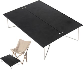 Generic Tragbarer Campingtisch: Klappbarer Banketttisch für Picknicks und den Außenbereich, rechteckiger Klapptisch für Karten, Laptops und Lebensmittel, leic