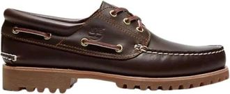 Timberland Homme, Chaussures, Brun, Taille: 42 EU Authentics 3-Eye Lug Handsewn Boat Shoe