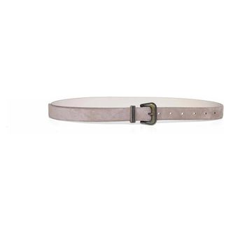 Brunello Cucinelli Femme, Accessoires, Gris, Taille: S Ceinture en daim avec boucle brillante