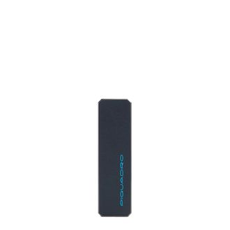 Piquadro Porte-cl&eacute;s en cuir avec traceur Find My et m&eacute;daille gravable - unisex - Accessoires - Bleu - Taille: ONE Size