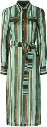 Pinko Pinko, Femme, Robes, Multicolore, Taille: 40 FR Castignano Abito Mussola