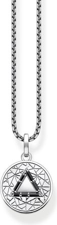 Thomas Sabo Thomas Sabo Herren Kette Elements of Nature silber, aus 925er Sterlingsilber mit schwarzen Zirkonia-Steinen, L&auml;nge 50cm, KE2152-051-11-L50V