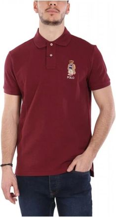Ralph Lauren Homme, Tops, Rouge, Taille: XL Polo Slim Custom