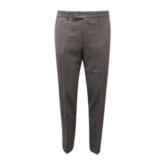 PT01 Wollhose mit Mikromuster - - Trousers - Herren - Grau - XL
