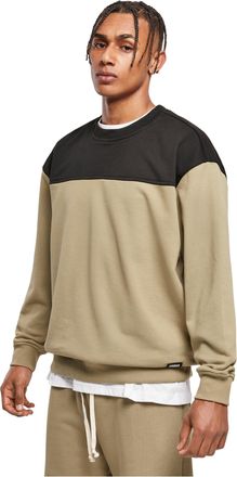 Urban Classics Upper Block Crewneck Khaki/Black S