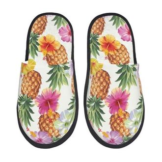 Generic Ananas Hawa&iuml;en Homme Femme Chaussures De Maison L&eacute;g&egrave;res Pantoufles Chaud Chaussons Pour Automne Ext&eacute;rieur Int&eacute;rieur L