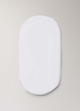 Mango Drap-housse mini berceau percale de coton piqu&eacute; blanc - Home - 50x80x10cm - MANGO HOME