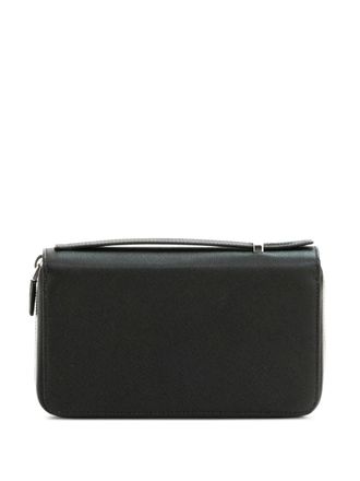 Prada portefeuille à fermeture zippée et anse - Noir
