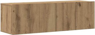 vidaXL Vidaxl - 3-tlg. TV-Schrank-Set Wandmontage Artisan-Eiche Holzwerkstoff