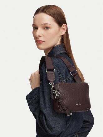Calvin Klein Handtasche Webbing 2X Strap Camera Bag LV04F3656G Braun