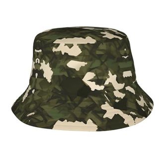 Generic Chapeau De Seau Image Camouflage Militaire Chapeau De Soleil Respirant &Agrave; Large Bord Bonnet Soleil, pour De P&ecirc;che, La Randonn&eacute;e, Le Camping, 56-58cm