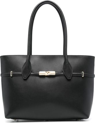 Furla Handtasche mit Logo-Schnalle - Schwarz