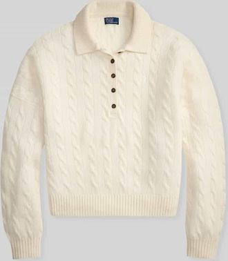 Polo Ralph Lauren Loose Fit Pullover aus Woll-Mix mit Kaschmir-Anteil