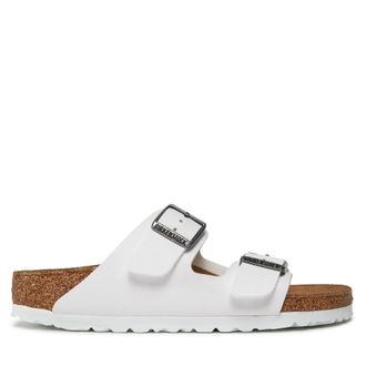 Birkenstock Pantoletten Birkenstock Arizona Birko-Flor 552683 Wei&szlig;