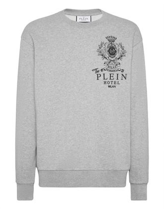 Philipp Plein Fleece Round Neck Sweatshirt Plein Hotel