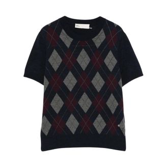Tory Burch Damen, Strickwaren, Blau, LGr&ouml;&szlig;e