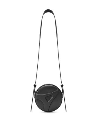 Manière De Voir logo-detail round crossbody bag - Schwarz