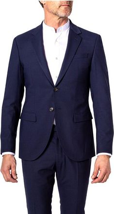 Joop Herren Sakko blau Wolle