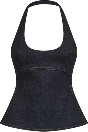 Jacquemus Femme, Tops, Bleu, Taille: 38 FR Lavoir de-N&icirc;mes Denim Top