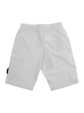 Stone Island Boys Cotton Shorts White