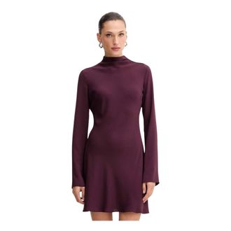 Patrizia Pepe Mini ausgestelltes Kleid - - Dresses - Damen - Lila - L