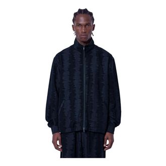 Yohji Yamamoto Veste dentra&icirc;nement Deco Stitch - Homme - Sweatshirts et sweats &agrave; capuche - Noir - Taille: M