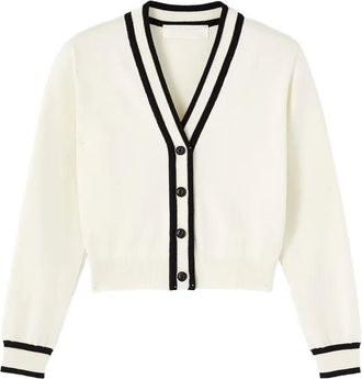 D'Estrëe Paris Paula Cropped-Cardigan - Nude