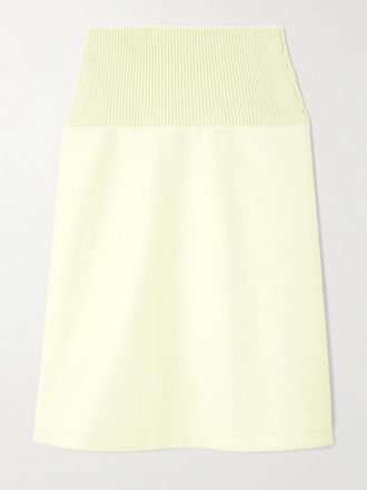 Jil Sander Jupe Midi En Laine - Jaune