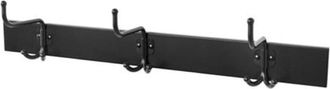 IKEA Ikea PINNIG Halter mit 3 Haken; in schwarz; Garderobenleiste; (79cm)